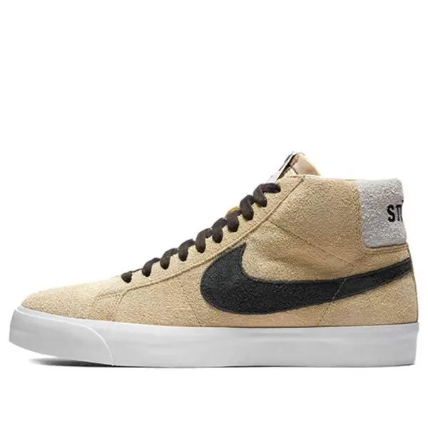 Nike X Stussy Sb Blazer Mid "midwest Gold - Tan