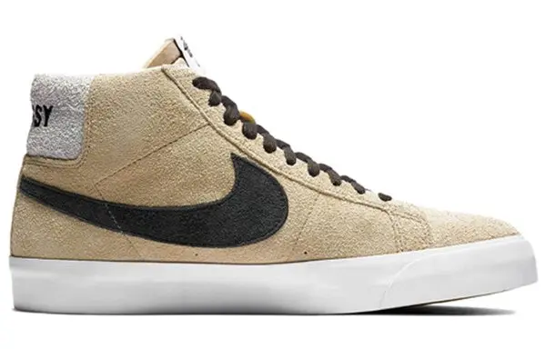 Nike X Stussy Sb Blazer Mid "midwest Gold