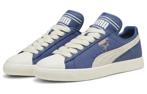 PUMA Clyde X Rhuigi "inky Blue" Sneakers - Pristine/pristine/inky Blue