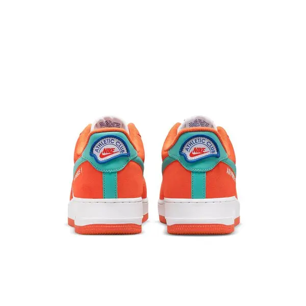 Nike Force 1 '07 Lv8 Athletic Club Rush Orange Washed Teal Sneakers