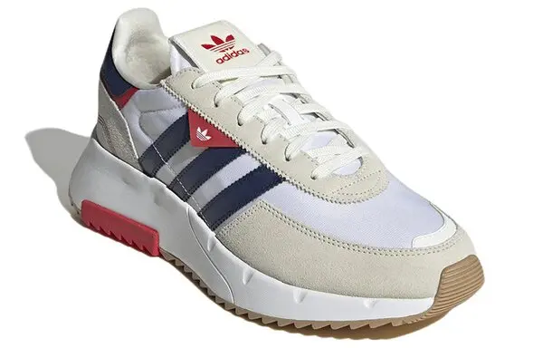 Adidas Retropy F2 Lace Up Sneakers - White/blue