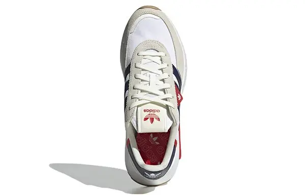 Adidas Retropy F2 Lace Up Sneakers - White/blue