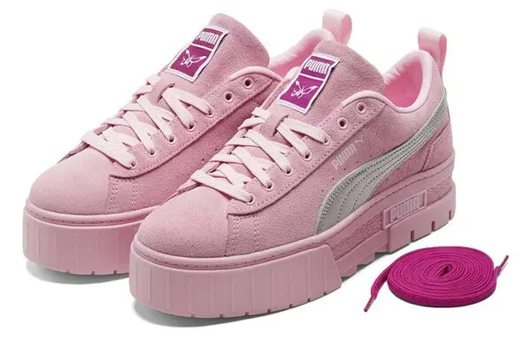 PUMA X Dua Lipa Mayze Suede Sneakers - Pink/grey