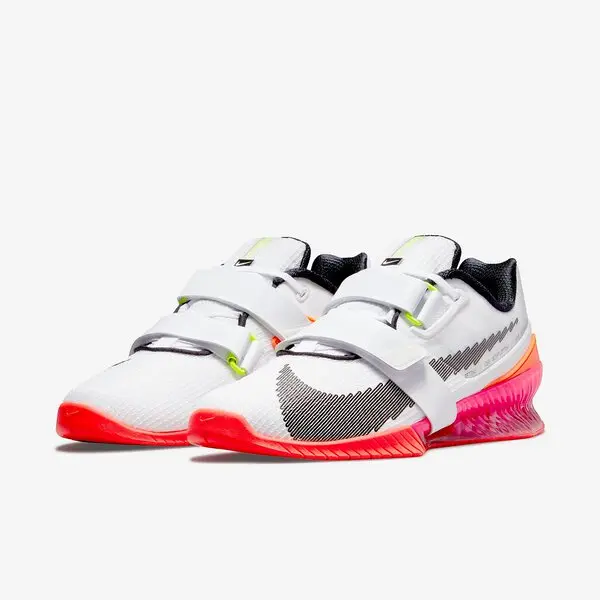 Nike Romaleos Se "white Black Red" Weightlifting Shoes - White/black/red