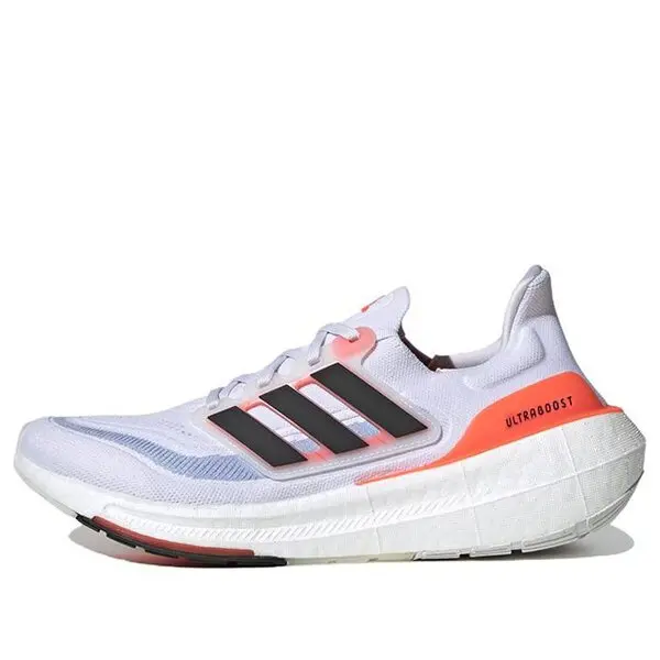 Adidas Ultra Boost Light Sneakers - White/black/orange