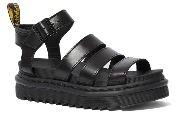 Dr. Martens Blaire Strappy Platform Sandals - Black