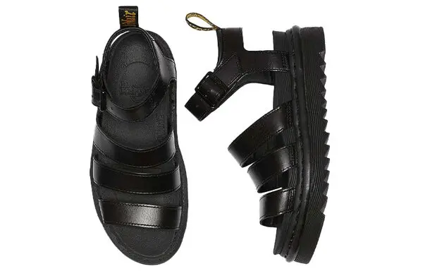 Dr. Martens Blaire Strappy Platform Sandals - Black
