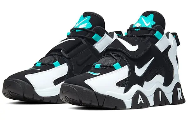 Nike Barrage Mid "cabana" Sneakers - Black/white-cabana