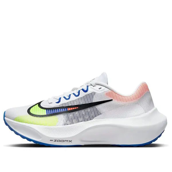 Nike Zoom Fly 5 Premium 'white Racer Blue Volt - White/yellow/blue