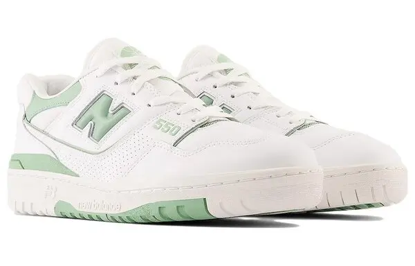 NEW BALANCE 550 "white Mint Green" Sneakers - White/green