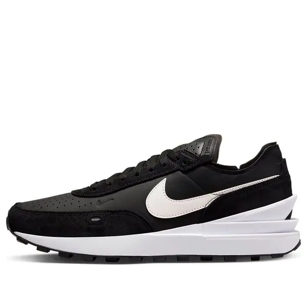 Nike Waffle One Leather Sneakers - Black