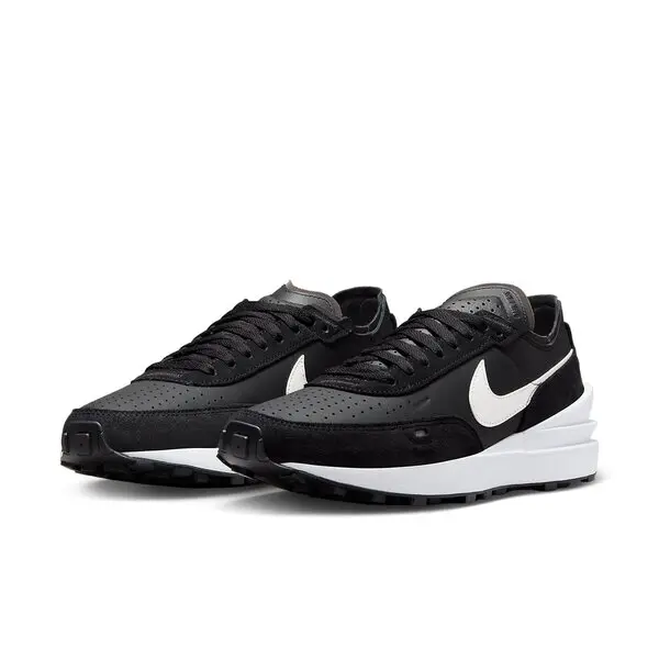 Nike Waffle One Leather Sneakers - Black