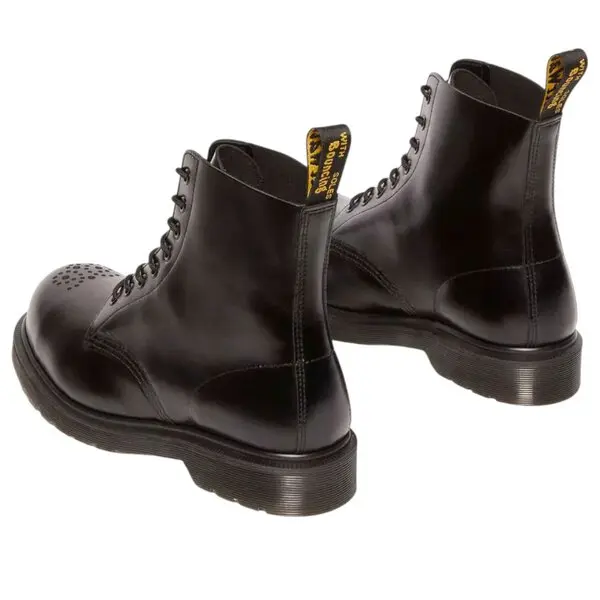Dr. Martens Analine Leather Steel Toe Lace Up Boots - Black