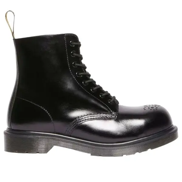 Dr. Martens Analine Leather Steel Toe Lace Up Boots