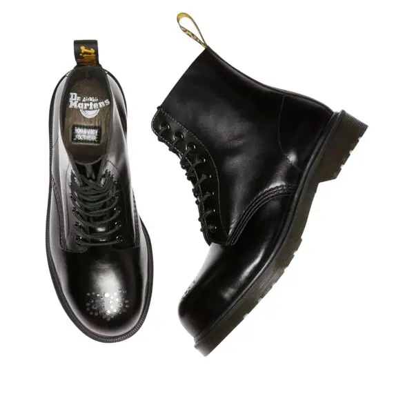 Dr. Martens Analine Leather Steel Toe Lace Up Boots