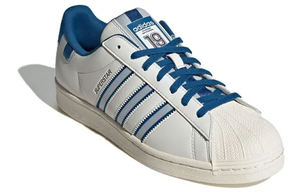 Adidas Originals Superstar Sneakers - White/blue