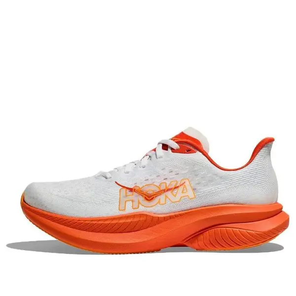 Hoka One One Mach 6 Athletic Sneakers - Frost/lava