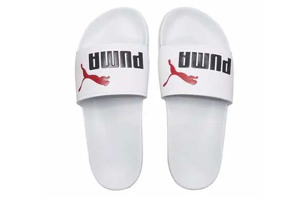 PUMA Leadcat Slide - Whiteblackred