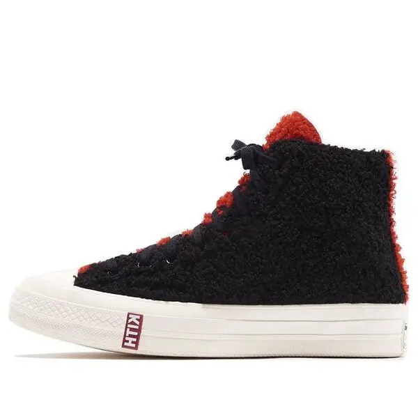 CONVERSE Kith X Disney X Chuck 70 Fleece High Top Sneakers - Black