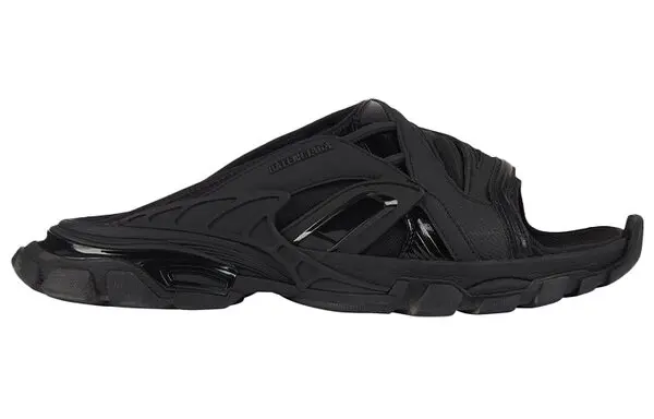 Balenciaga Track Slide Sandal - Black