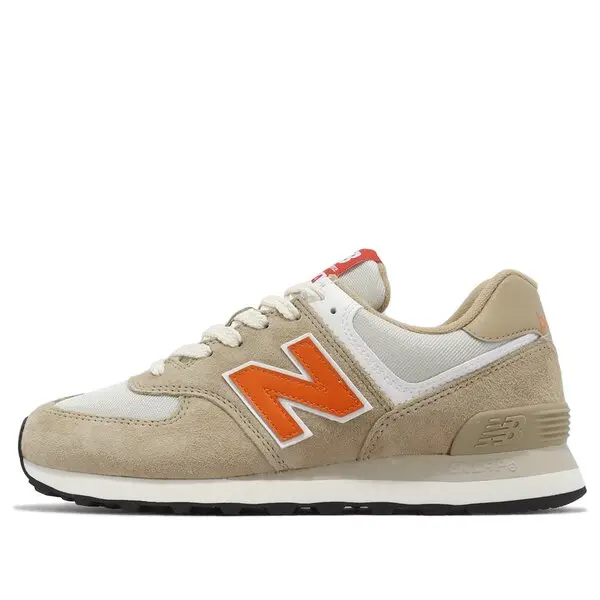 NEW BALANCE 574 Sneakers - Bone/orange