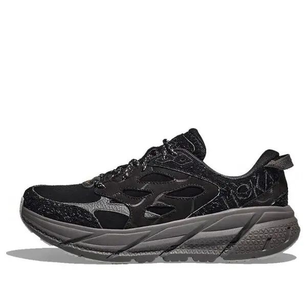 Hoka One One Clifton L Elite Terrain System - Black/satellite Grey