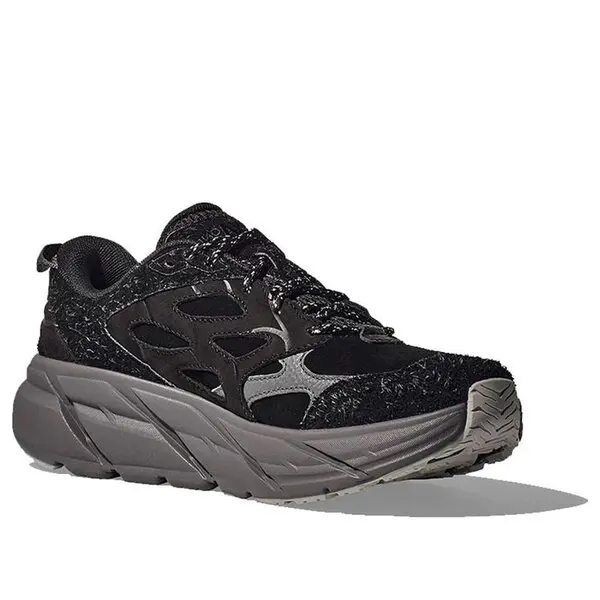 Hoka One One Clifton L Elite Terrain System - Black/satellite Grey
