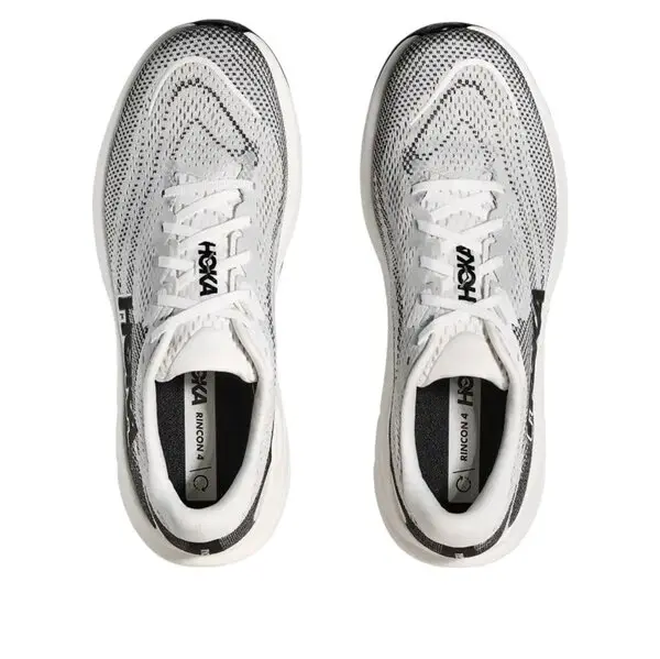 Hoka One One Rincon 4 Athletic Sneakers - White/black