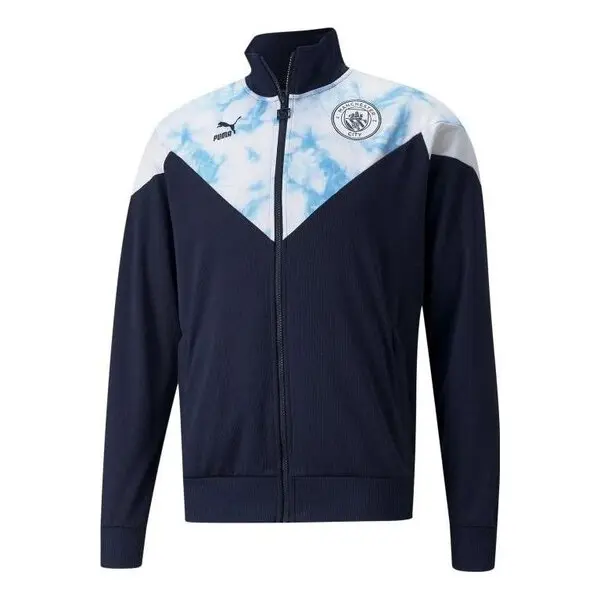 PUMA Mcfc Iconic Mcs Mesh Track Jacket - Blue