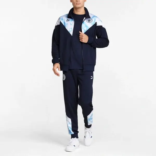 PUMA Mcfc Iconic Mcs Mesh Track Jacket - Blue