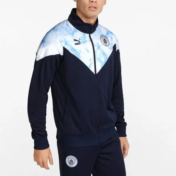 PUMA Mcfc Iconic Mcs Mesh Track Jacket - Blue