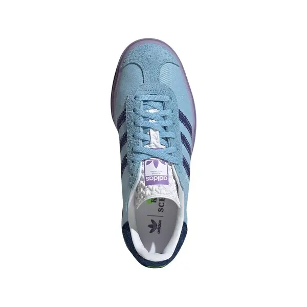 Adidas X Kseniaschnaider Gazelle Bold Sneakers - Denim/purple/violet