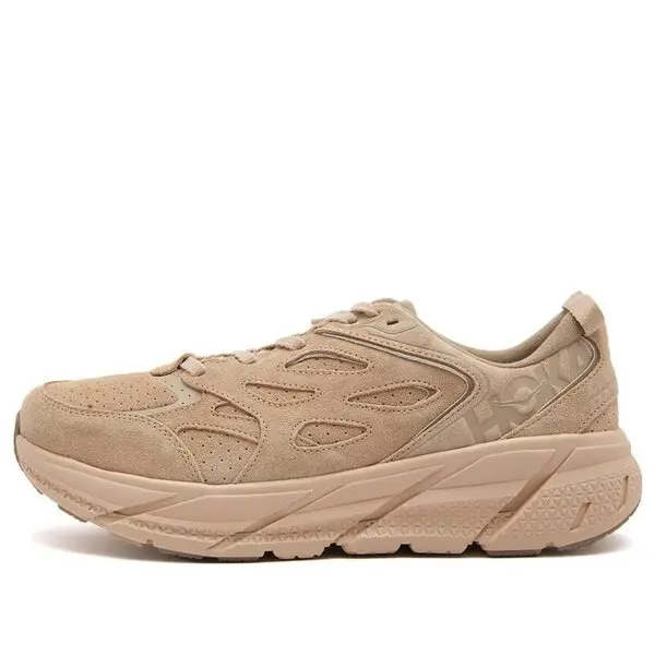 Hoka One One Clifton L Suede Sneakers - Shifting Sand/dune