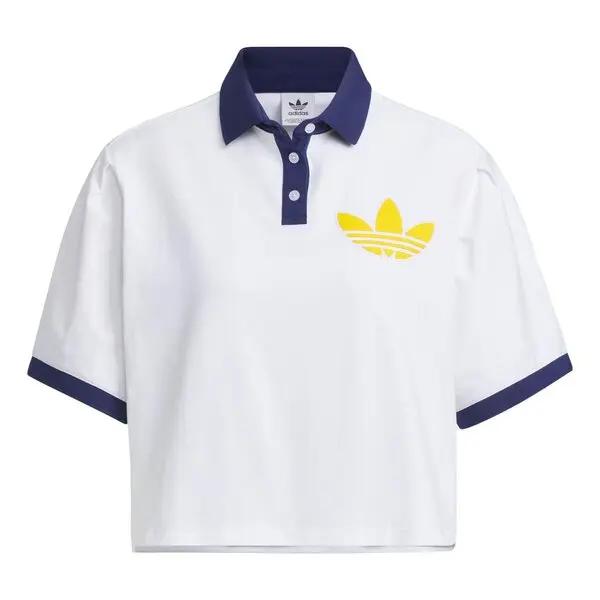 Adidas Originals Varct Polo Shirt - White/navy/yellow