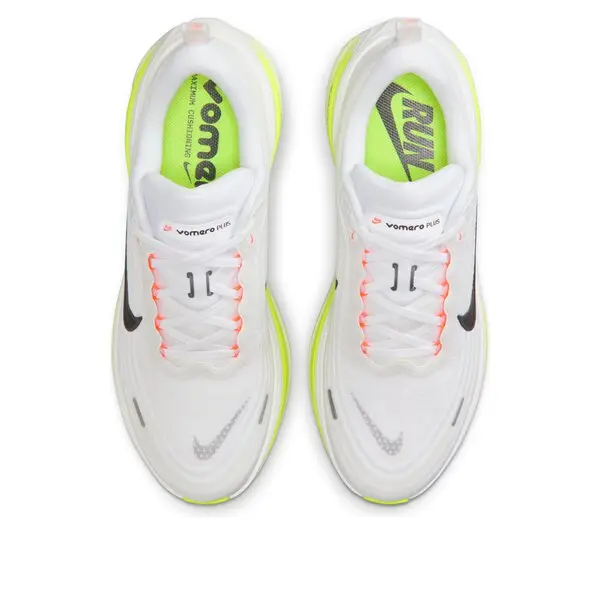 Nike Zoom Vomero Plus Athletic Sneakers - White/volt/barely Volt