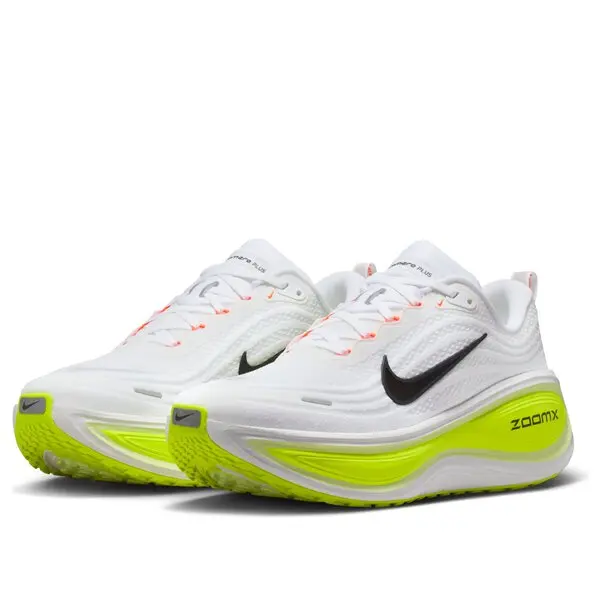 Nike Zoom Vomero Plus Athletic Sneakers - White/volt/barely Volt