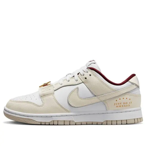 Nike Dunk Low Se "just Do It Phantom" Lace-up Sneakers - White