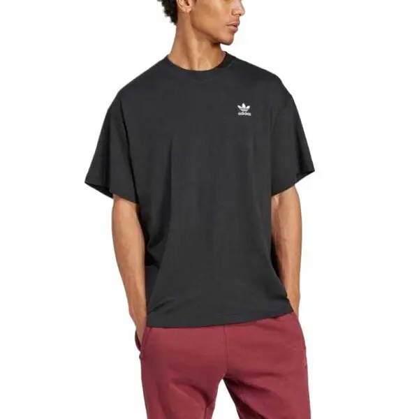 Adidas Camiseta Trifolio Essentials Oversized Asia Sizing 'black White - Black/white