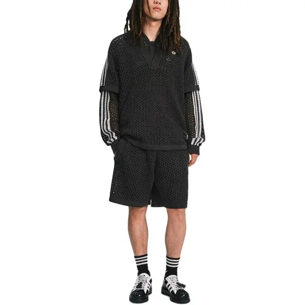 Adidas X Clot Crocheted Shorts - Black