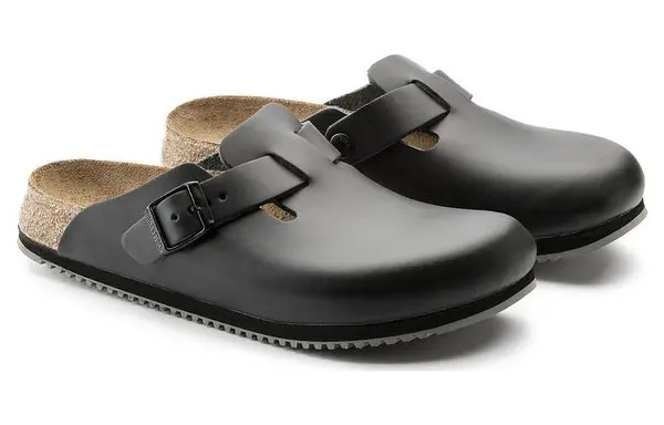 BIRKENSTOCK Boston Super Grip Clogs - Black