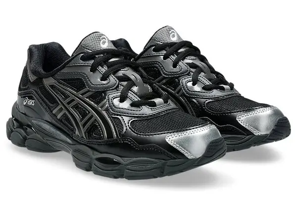 Asics X Kicki Yang Zhang Gel-nyc "silver Toe Black" Sneakers - Black/silver