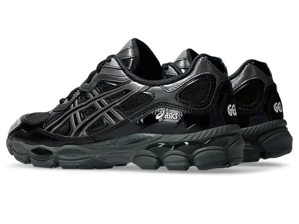 Asics X Kicki Yang Zhang Gel-nyc "silver Toe Black" Sneakers - Black/silver