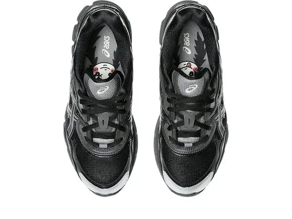 Asics X Kicki Yang Zhang Gel-nyc "silver Toe Black" Sneakers - Black/silver