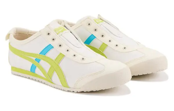 Onitsuka Tiger Mexico 66 Slip-on Sneakers - Cream/neon Lime