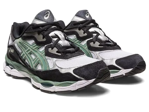 Asics Gel-nyc Athletic Sneakers - White/black/green
