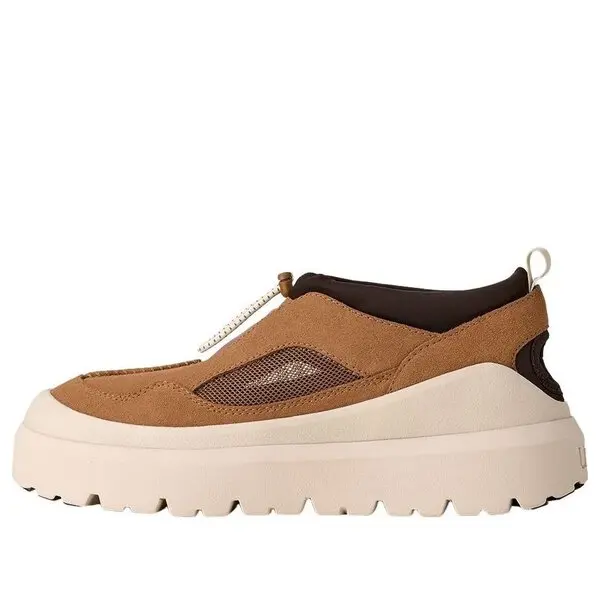UGG Heritage Utility Axoid Patchwork Sneakers - Chestnut/jasmine