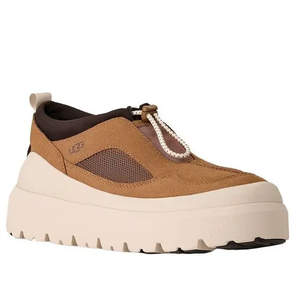 UGG Heritage Utility Axoid Patchwork Sneakers - Chestnut/jasmine