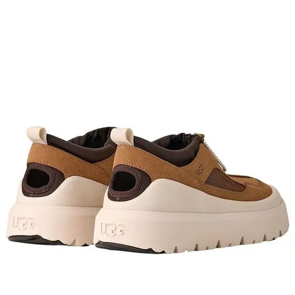 UGG Heritage Utility Axoid Patchwork Sneakers - Chestnut/jasmine