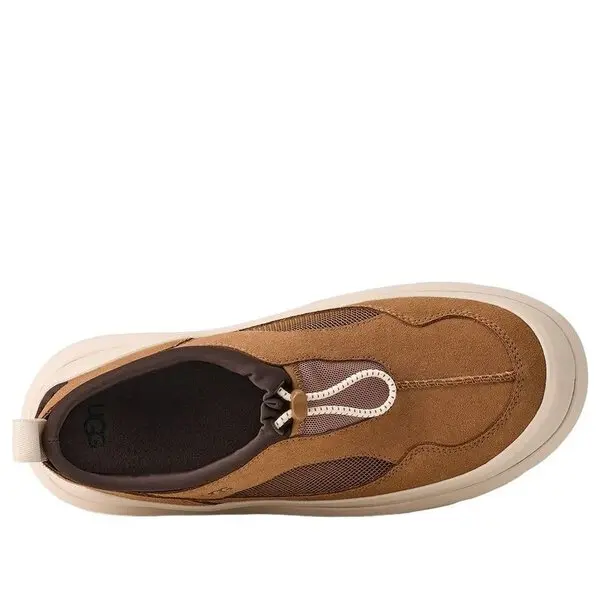 UGG Heritage Utility Axoid Patchwork Sneakers - Chestnut/jasmine