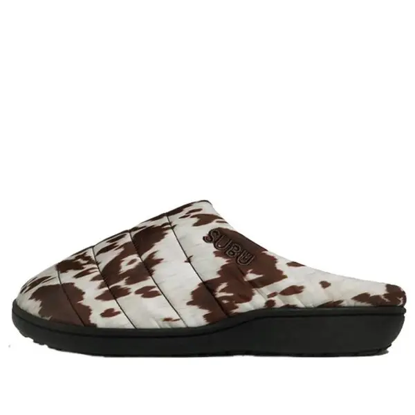 SUBU Originals F-line Slippers - White/brown